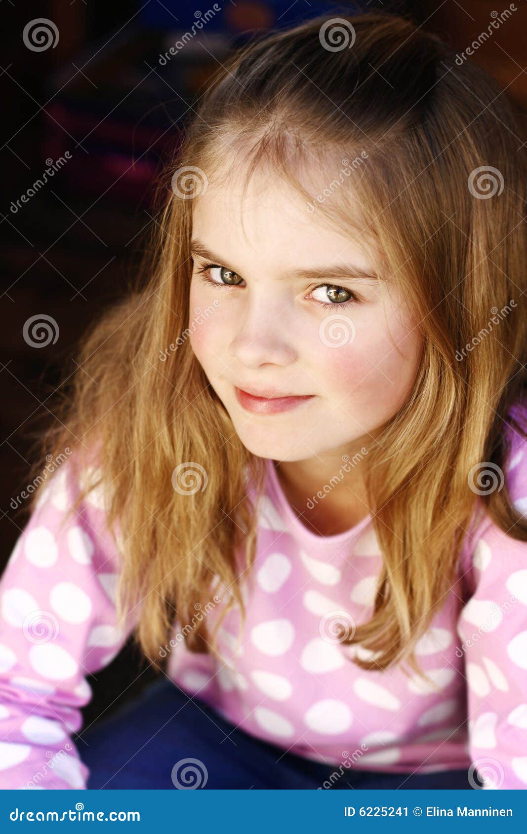 Girl looking at camera stock image. Image of leaning, long - 6225241