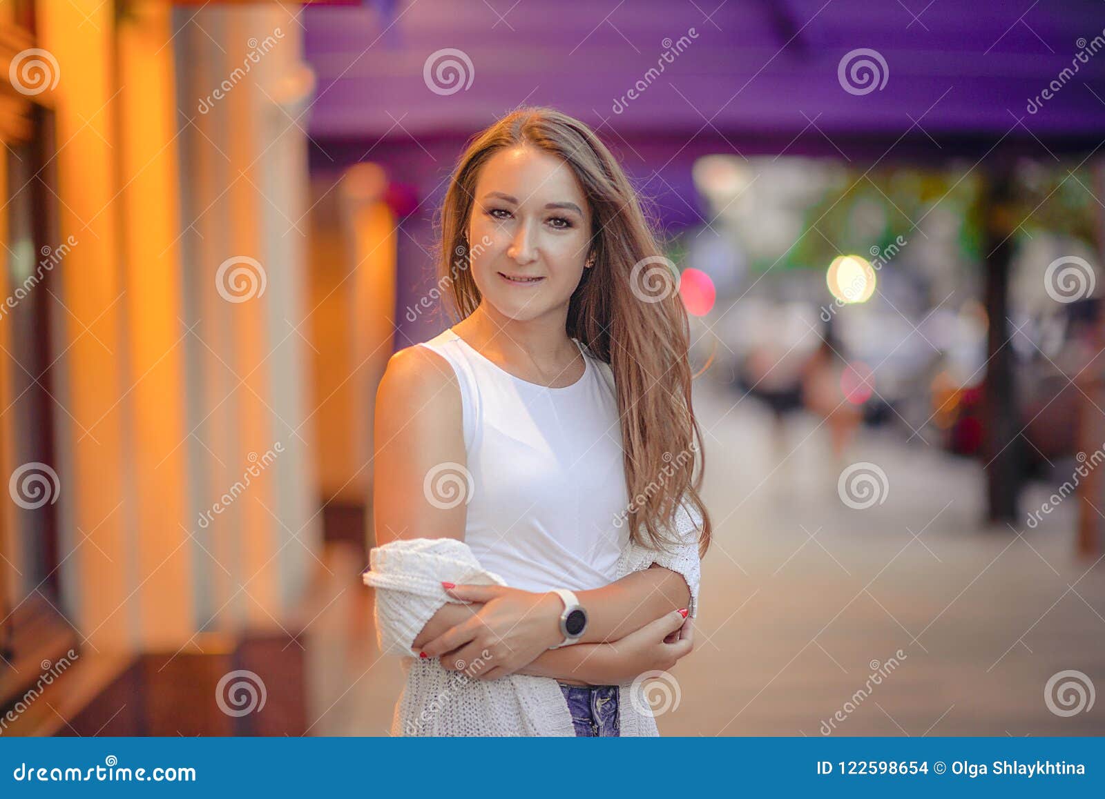 Girl looking at camera stock photo. Image of cute, people - 122598654