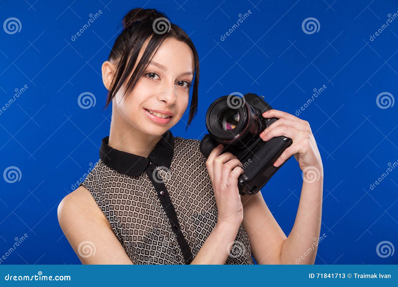 Girl Looking At The Camera Stock Image Image Of Isolated 71841713