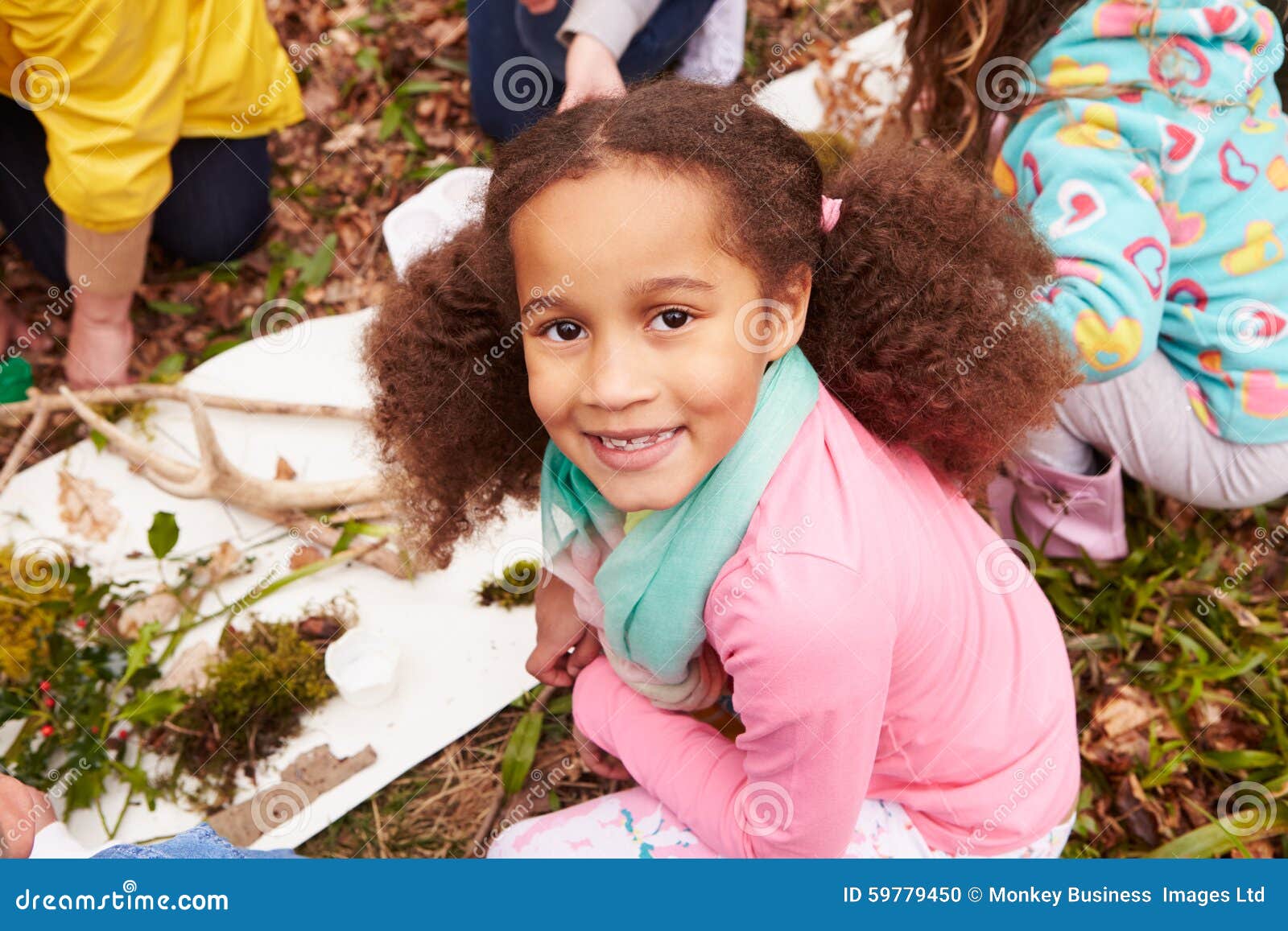 Girl Looking for Minibeasts at Activity Centre Stock Photo - Image of ...