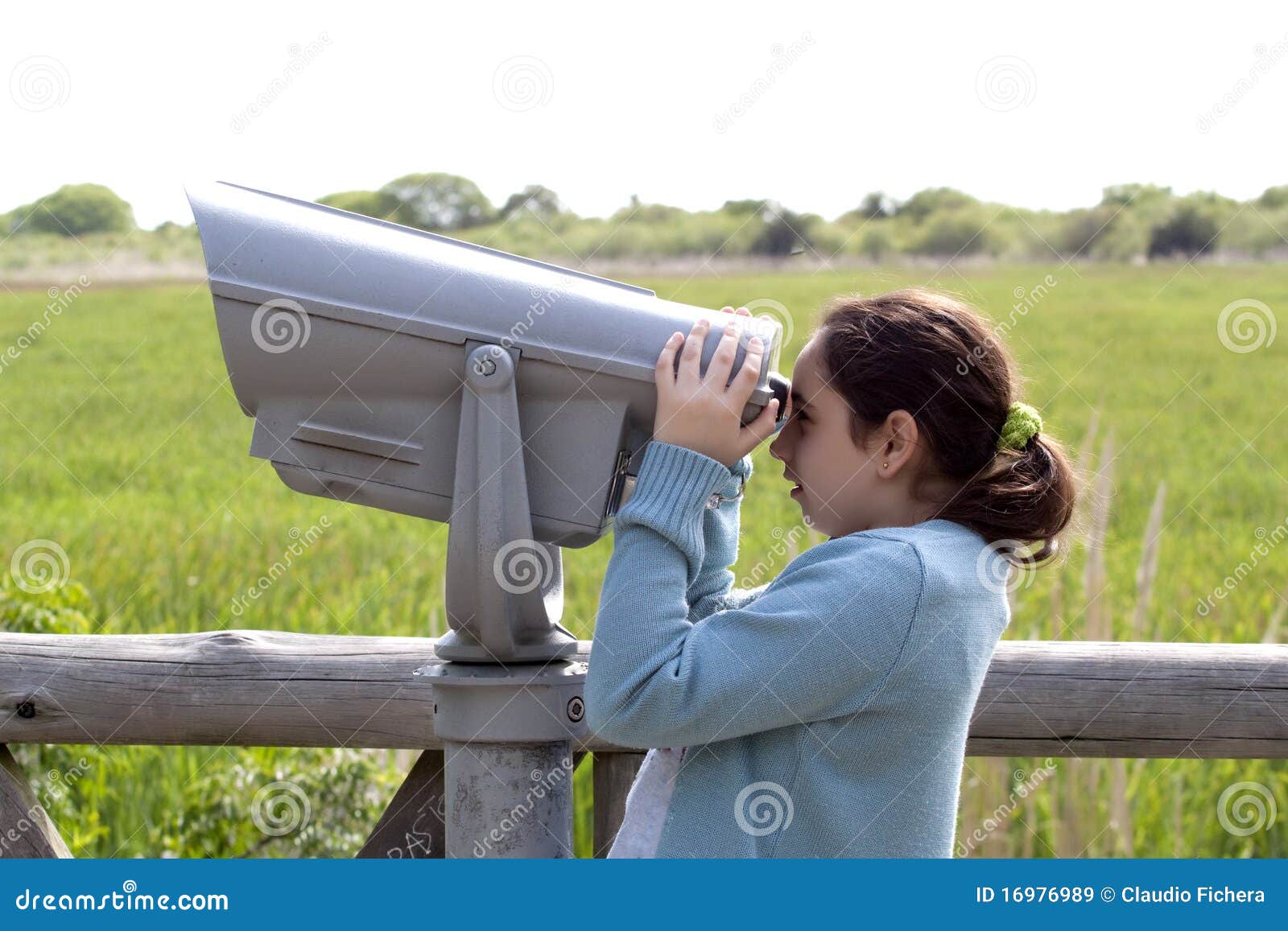 Girl looking nature stock image. Image of nature, outdoors - 16976989