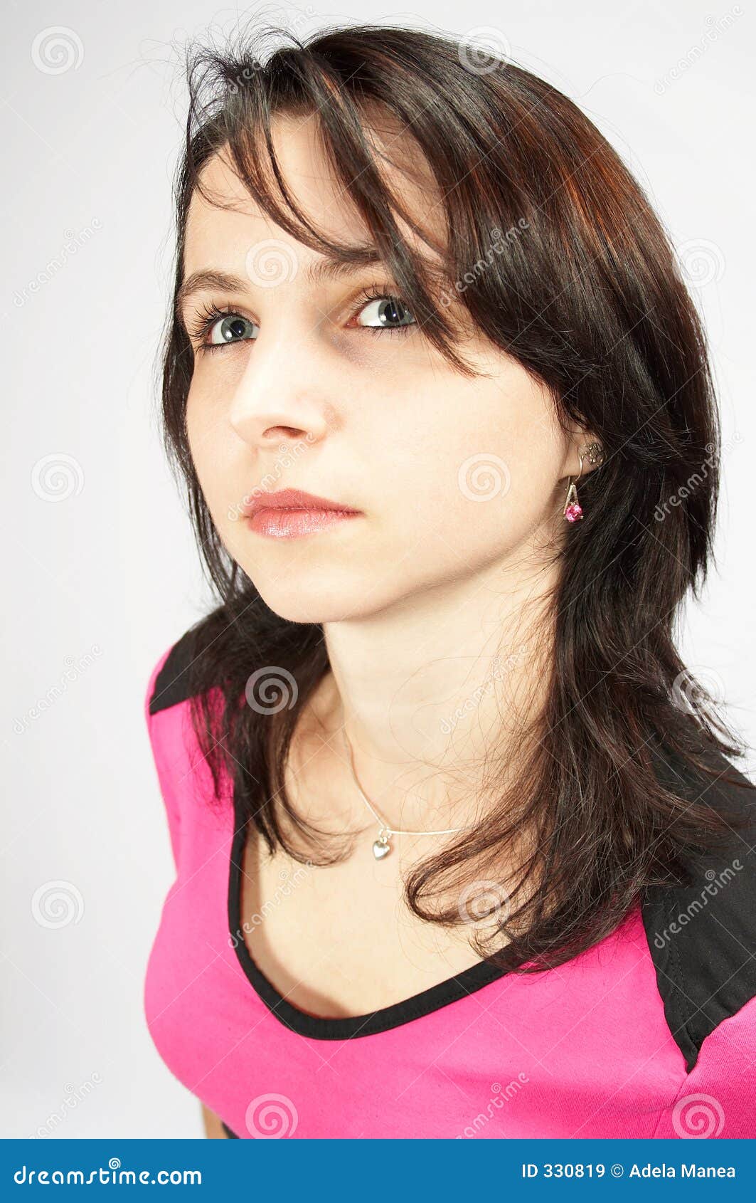 Girl looking up 02 stock image. Image of youth, white, beautiful - 330819