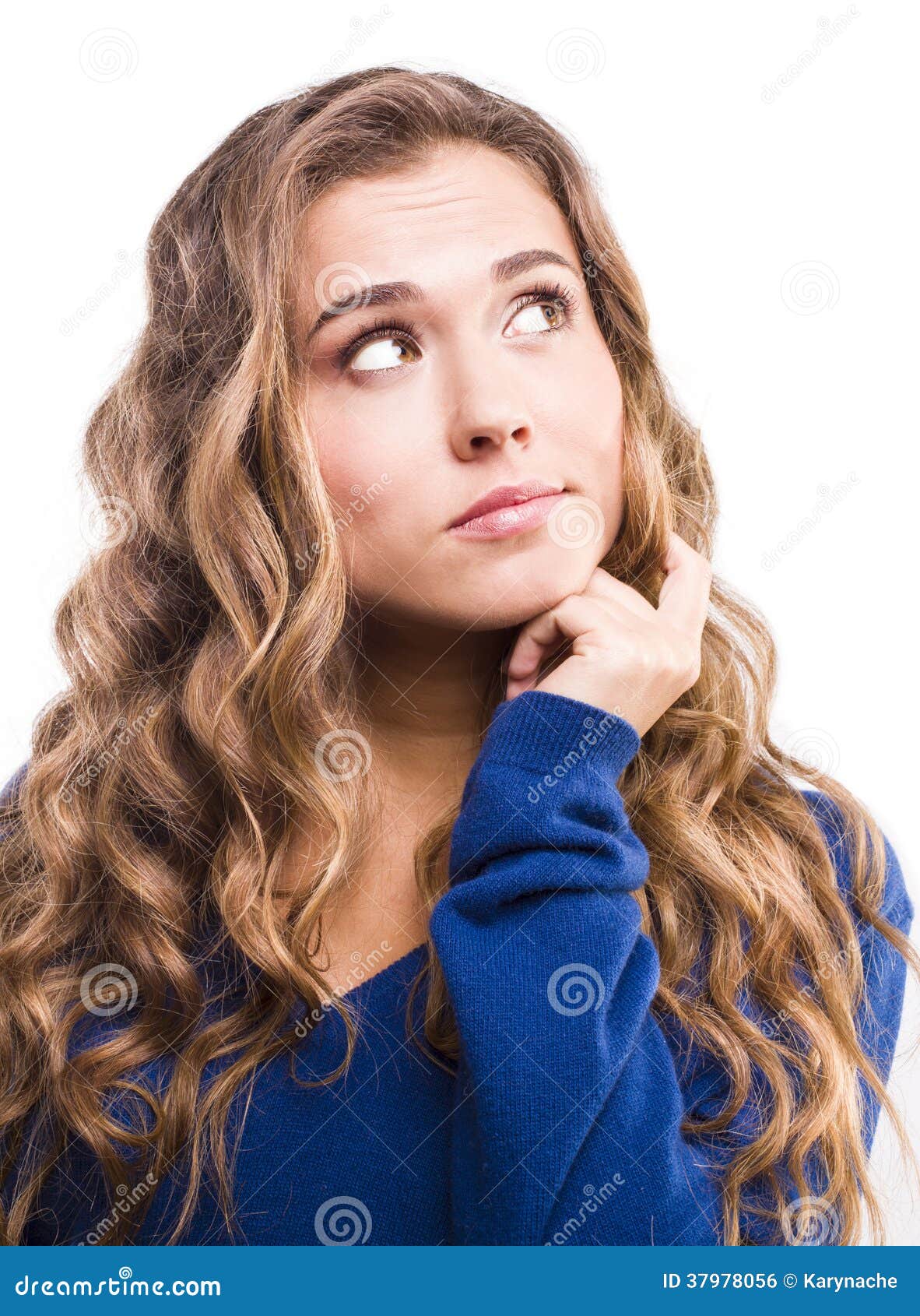 Girl looking up stock photo. Image of haircare, girl - 37978056