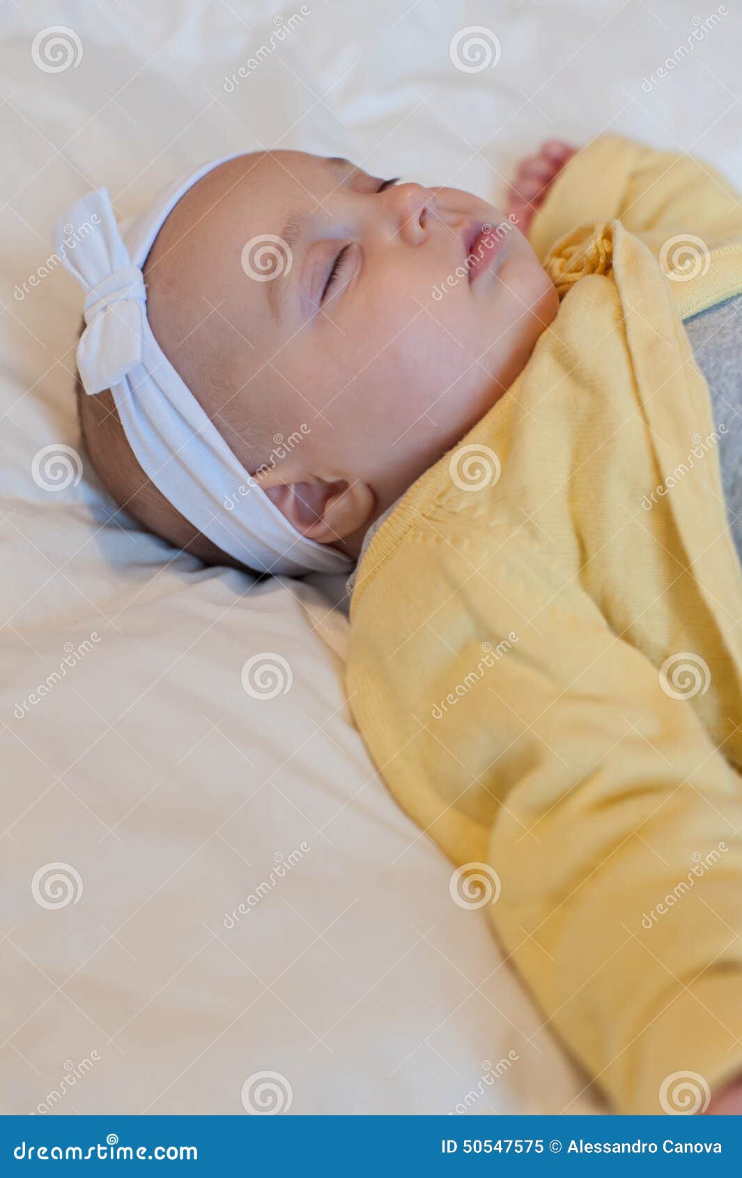 Girl lying supine sleeping stock image. Image of baby - 50547575