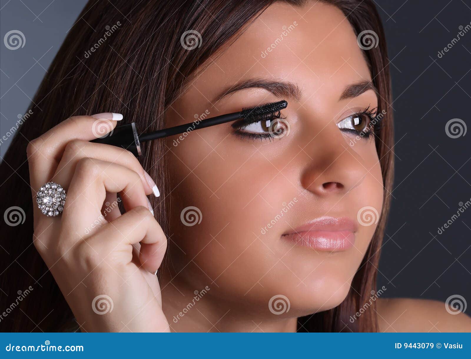 Girl make up stock image. Image of closeup, fashion, blue - 9443079