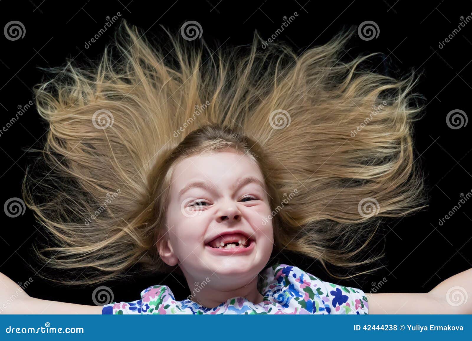Girl Makes Faces Imitate Witch Stock Photo - Image of open, caucasian ...