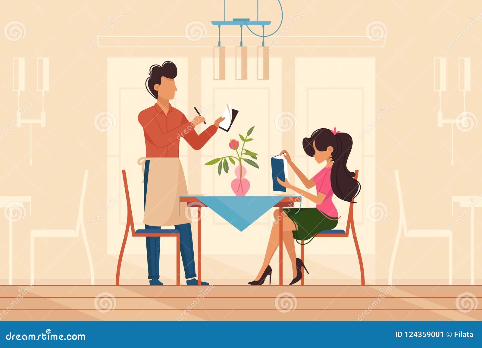 Waiter Order Stock Illustrations – 3,133 Waiter Order Stock ...