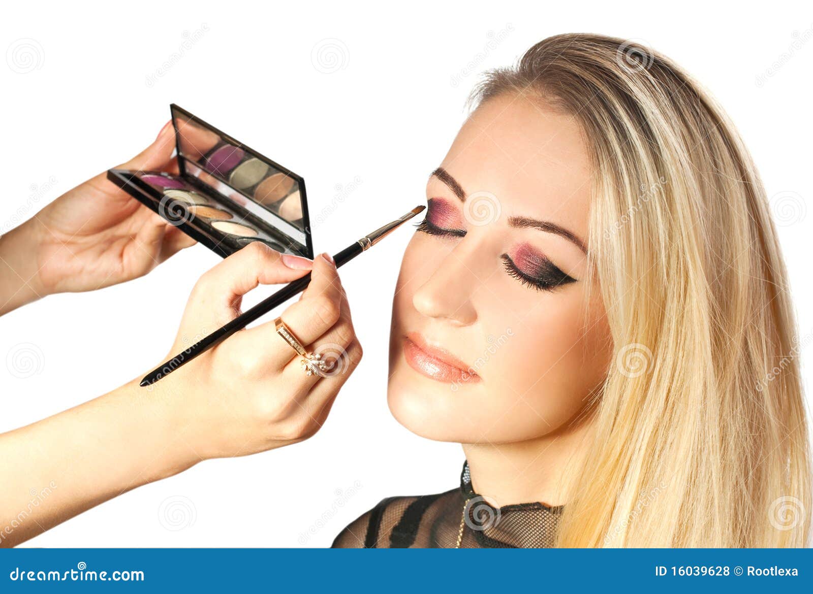 Girl with makeup stock photo. Image of beutiful, portrait - 16039628