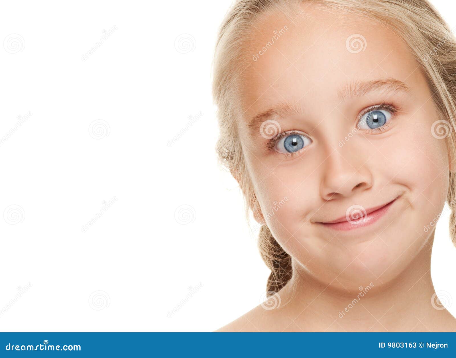 Girl making funny face stock image. Image of look, hair - 9803163