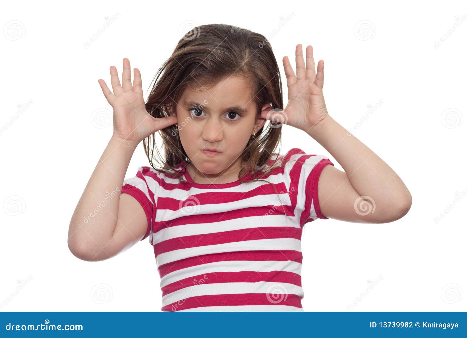 Girl making a silly face stock photo. Image of emotional - 13739982