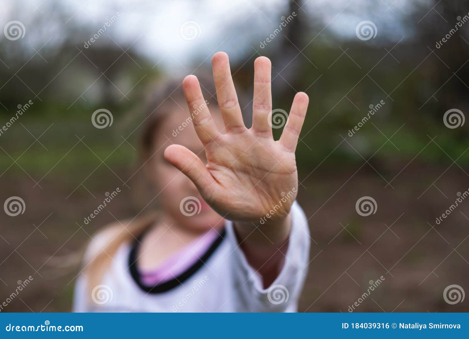 Girl Making Stop Gesture with Hand Stock Photo - Image of forbidden ... Girl Making Stop Gesture with Hand Stock Photo - Image of forbidden ...