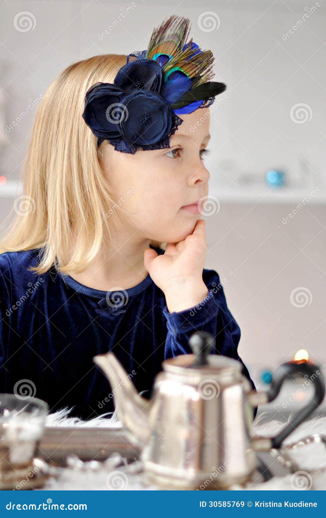 Girl making tea stock image. Image of serene, positive - 30585769