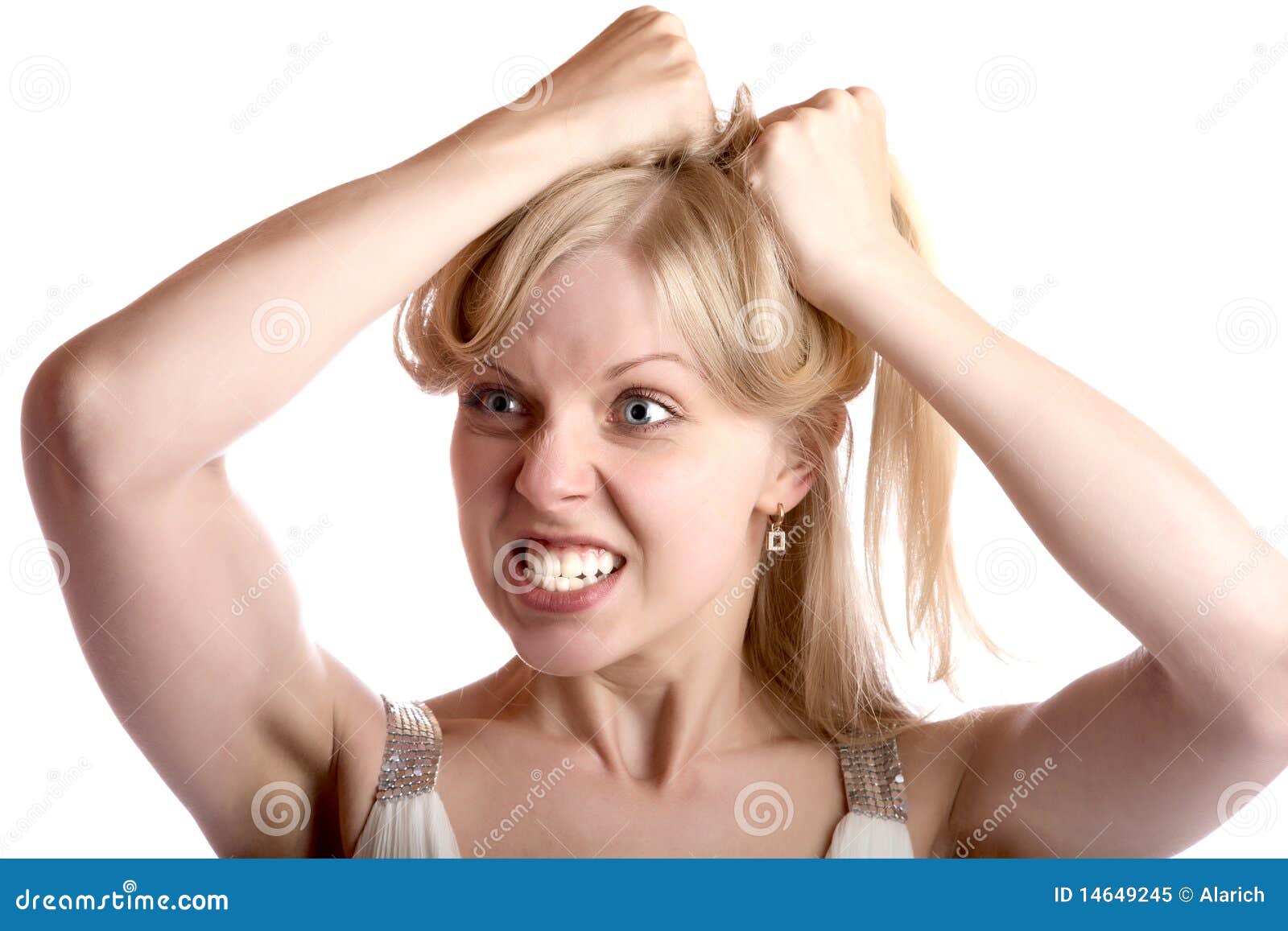 The Girl with a Malicious Look Stock Image - Image of adult, girl: 14649245