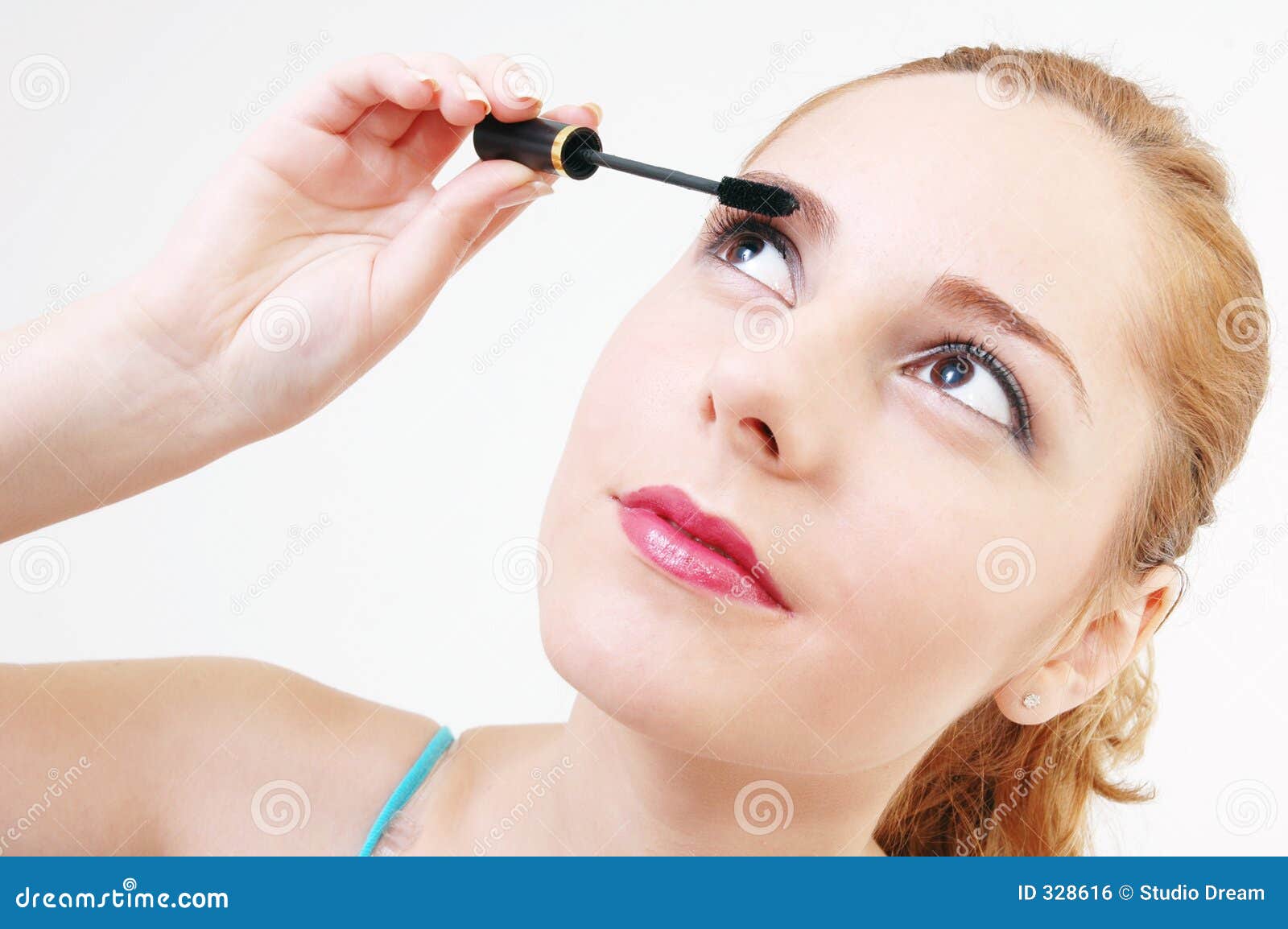 Girl with mascara stock photo. Image of clean, feminine - 328616