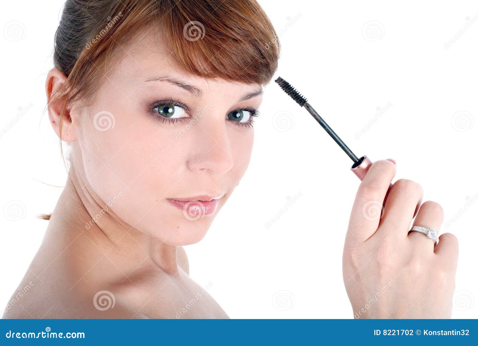 Girl with mascara stock photo. Image of health, smooth - 8221702