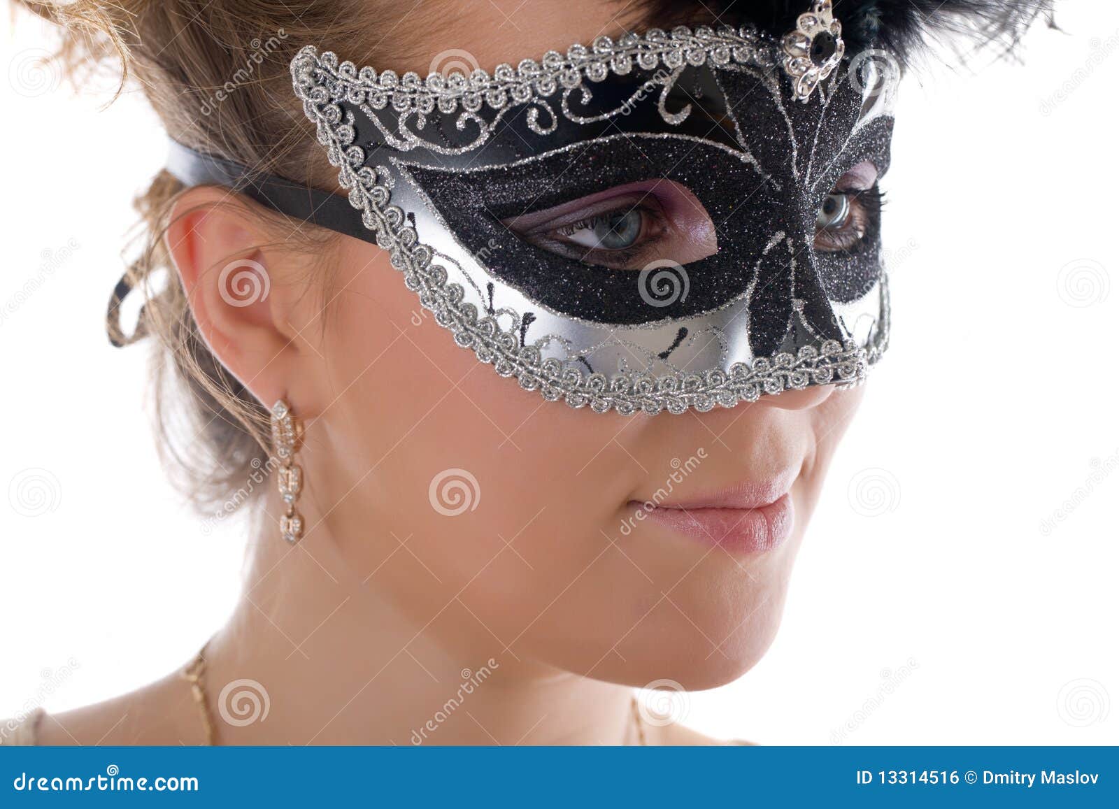 Girl in a mask stock photo. Image of mystery, human, mask - 13314516
