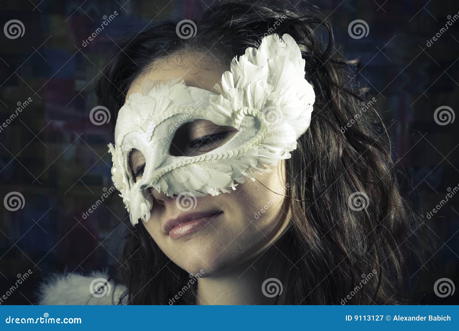 Girl in a mask stock image. Image of fancy, fetching, beautiful - 9113127