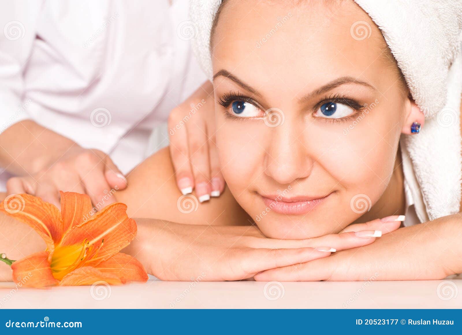 Girl massage portrait stock image. Image of skin, face - 20523177