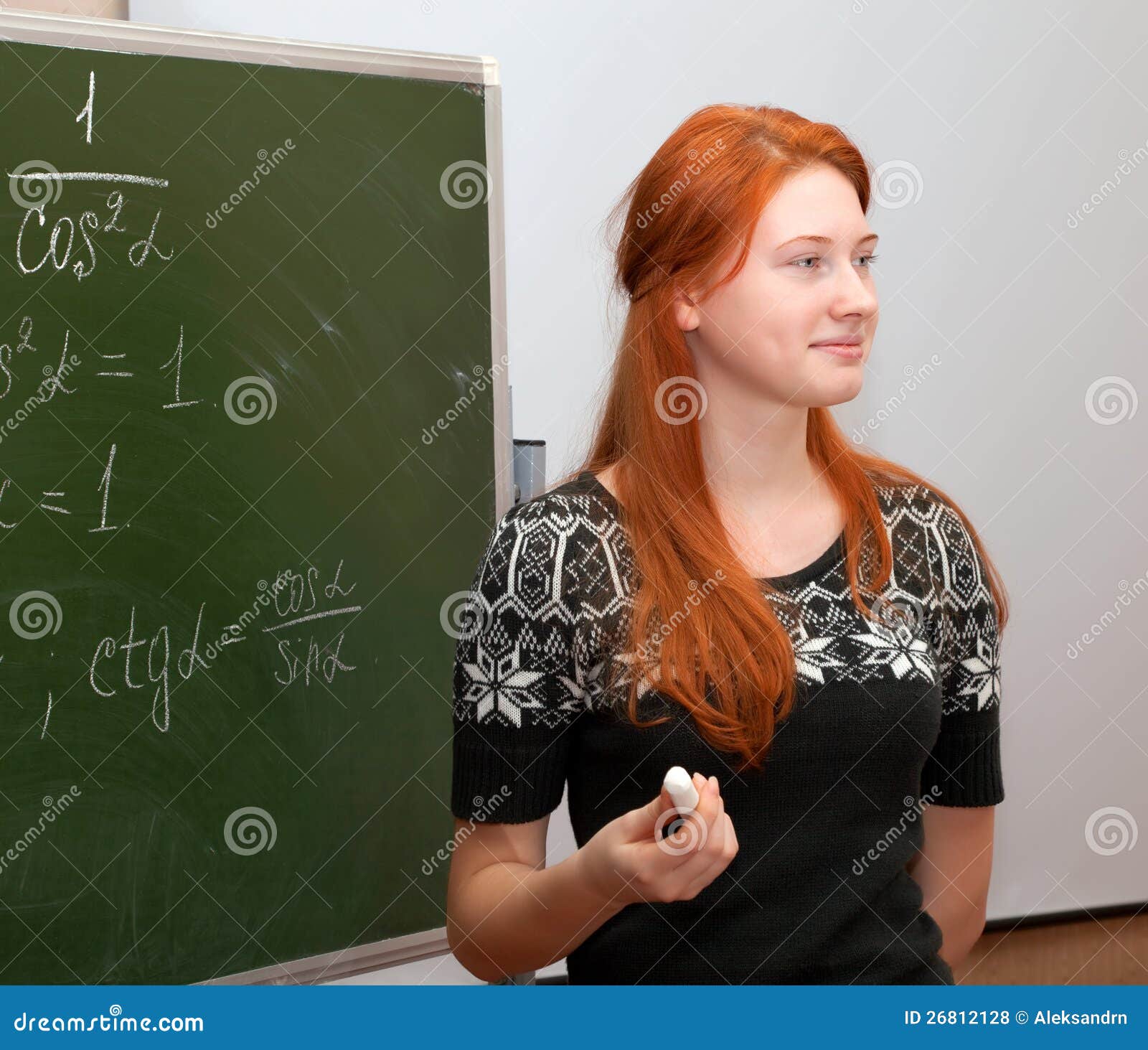 Girl in math class stock photo. Image of natural, excerpt - 26812128