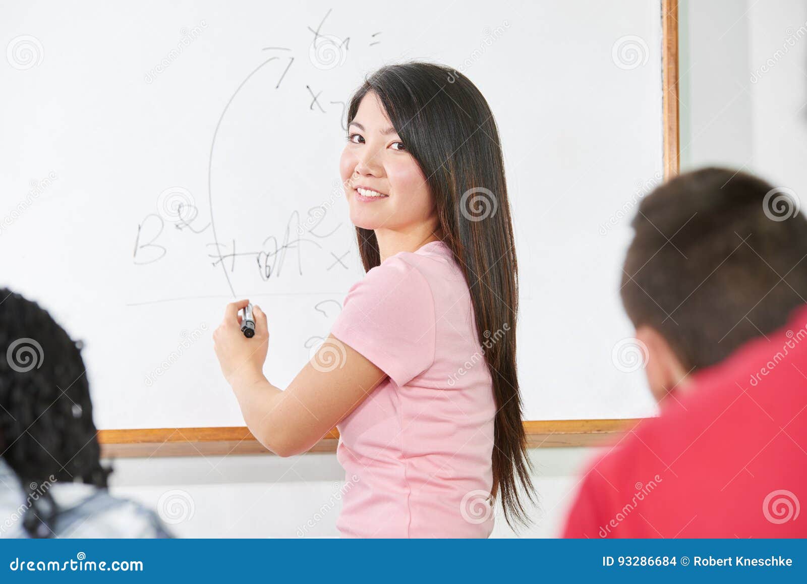 Girl in math class stock photo. Image of business, class - 93286684