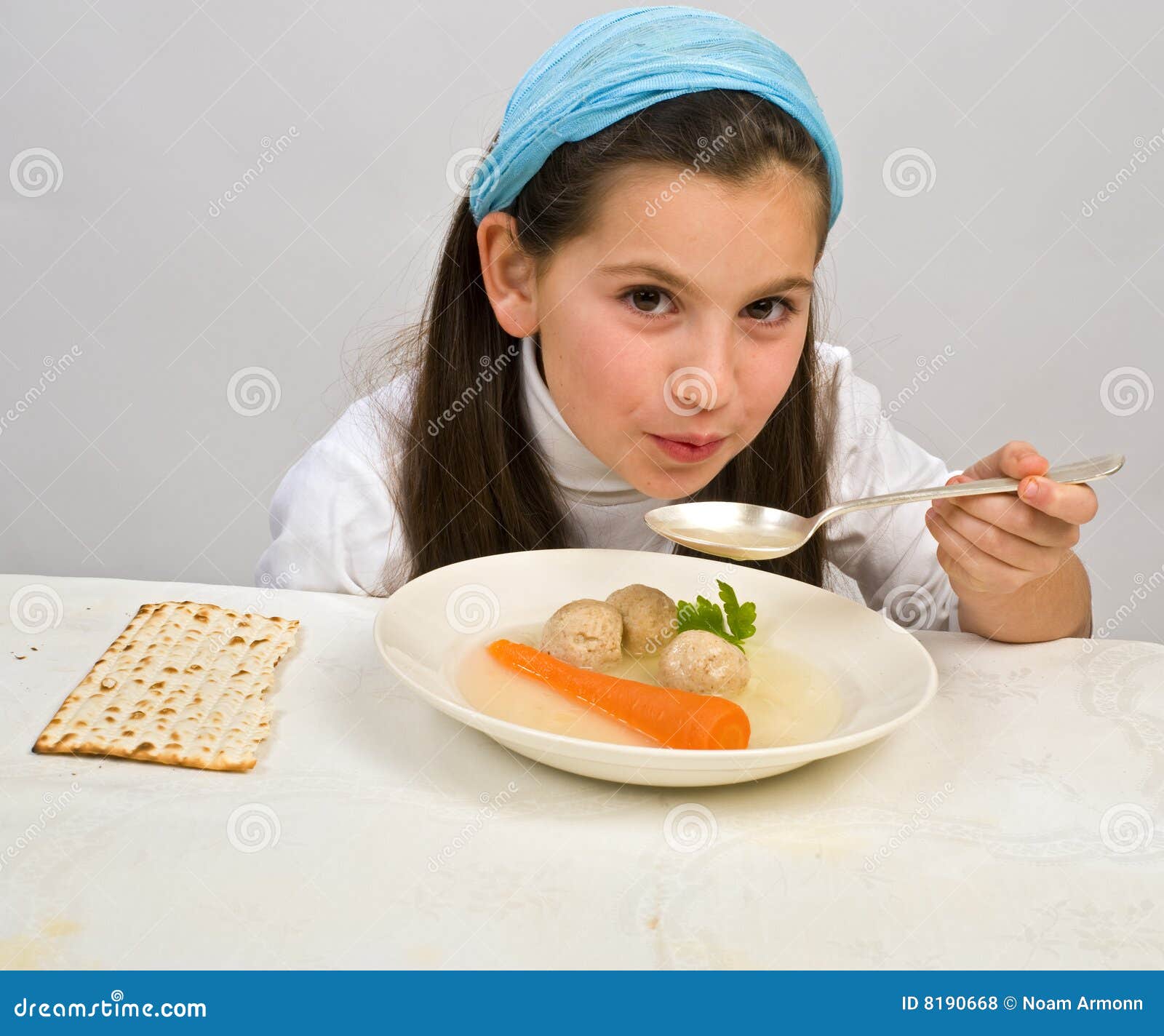 Girl matzo ball soup stock photo. Image of ball, israeli - 8190668