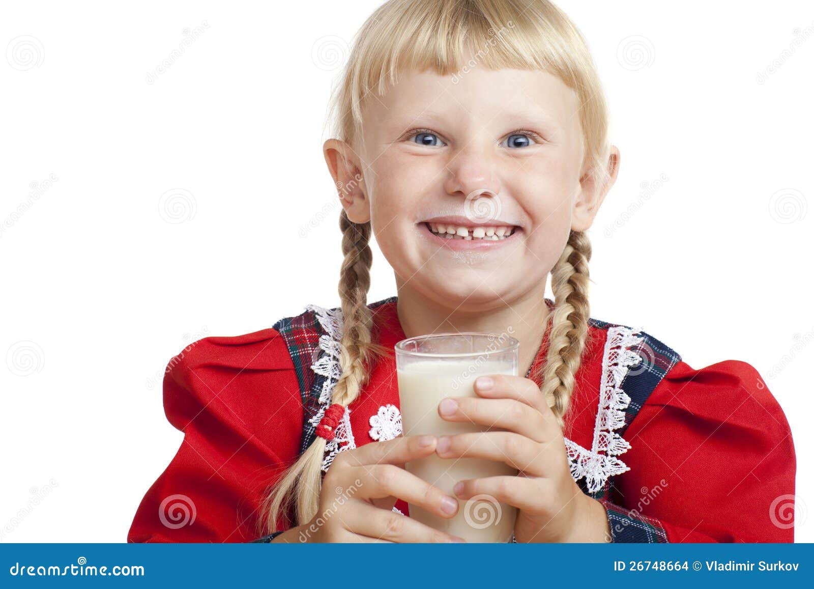 Girl with milk stock photo. Image of dress, caucasian - 26748664