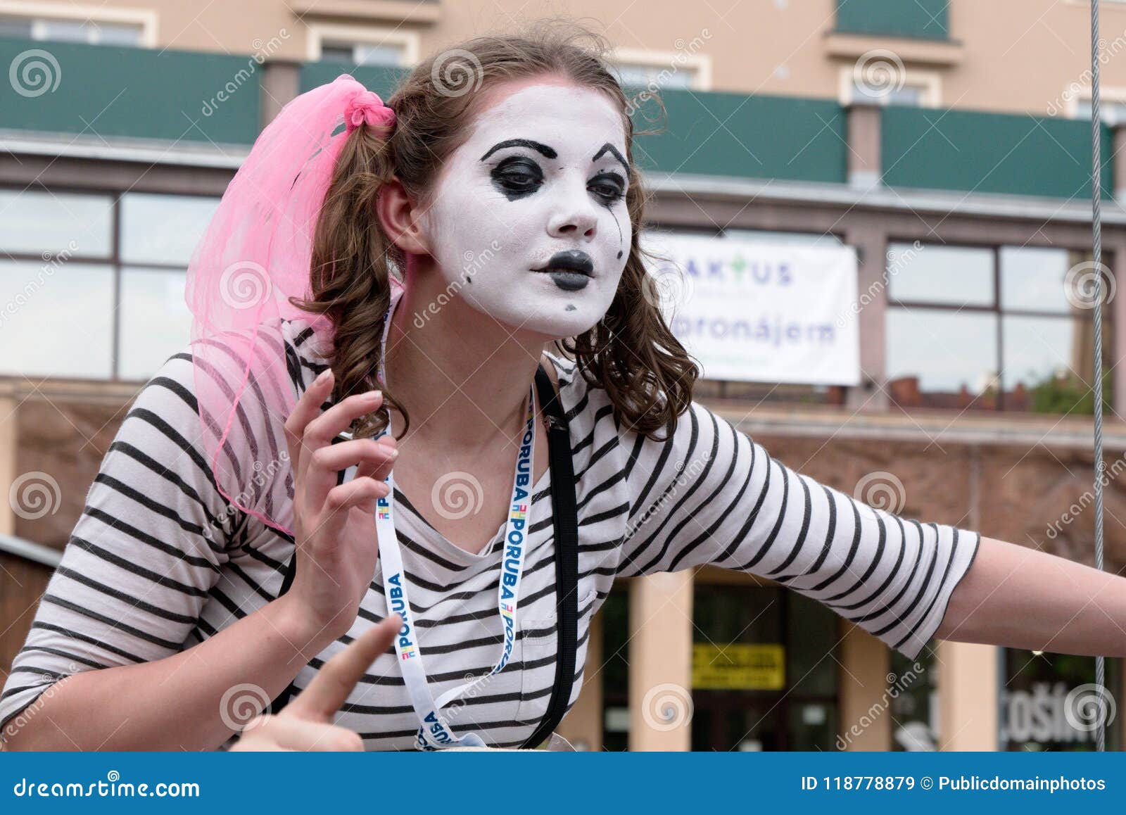 Girl, Mime Artist, Fun Picture. Image: 118778879
