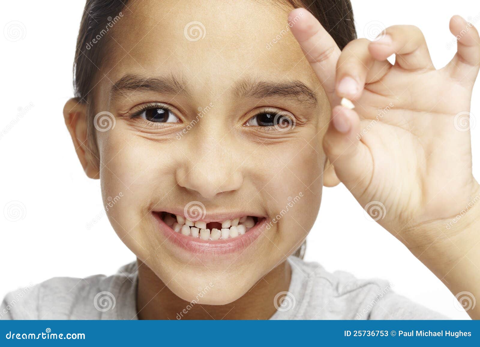 Girl with Missing Front Tooth Stock Image - Image of expressive ...