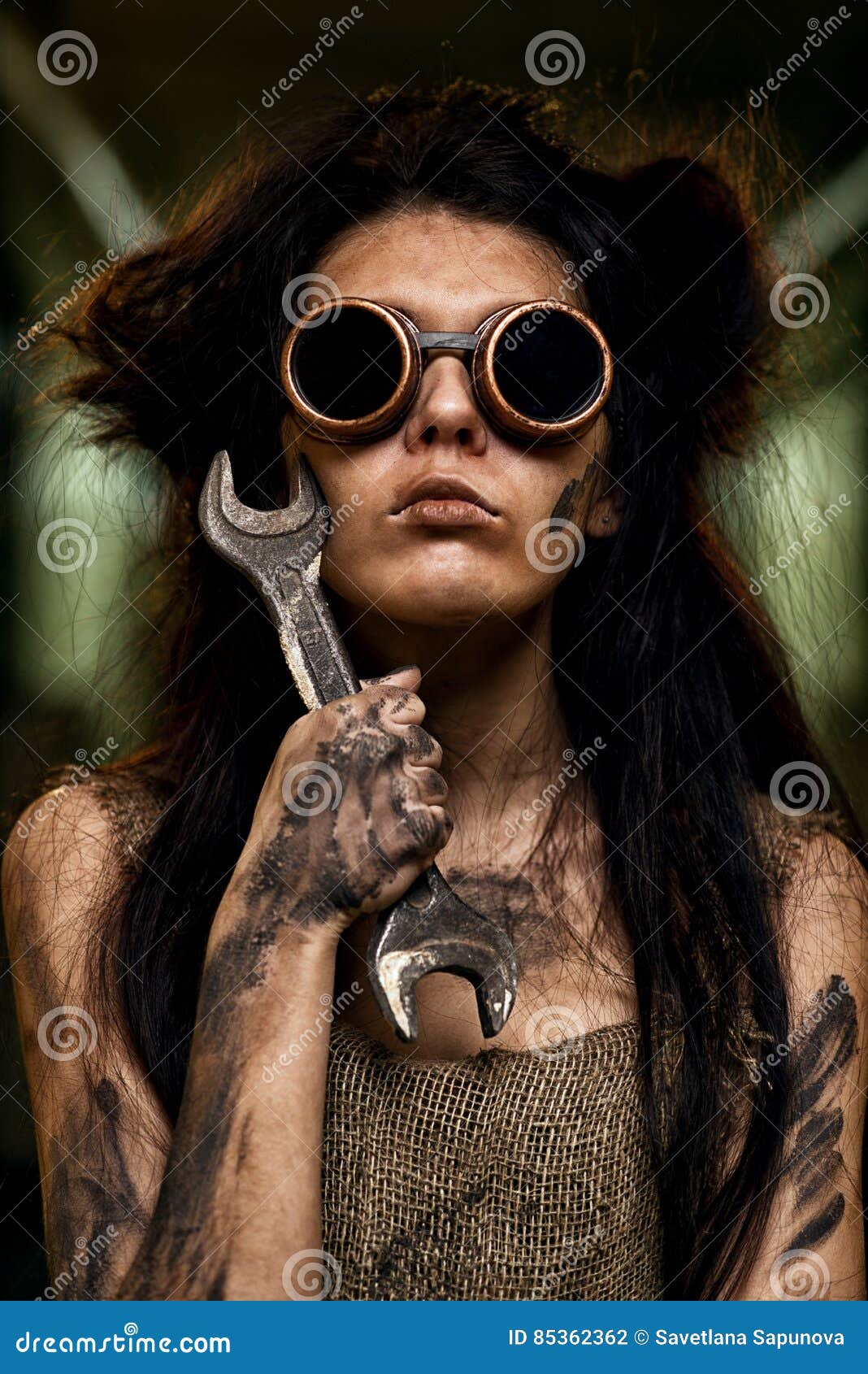 Stalker Pose On Abandoned Military Vehicle Royalty-Free Stock ...