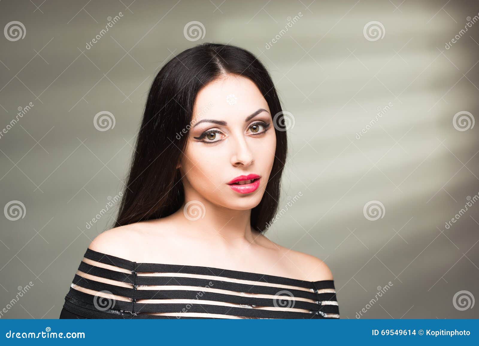Girl Model with Shadow from the Blinds Stock Photo - Image of female ...