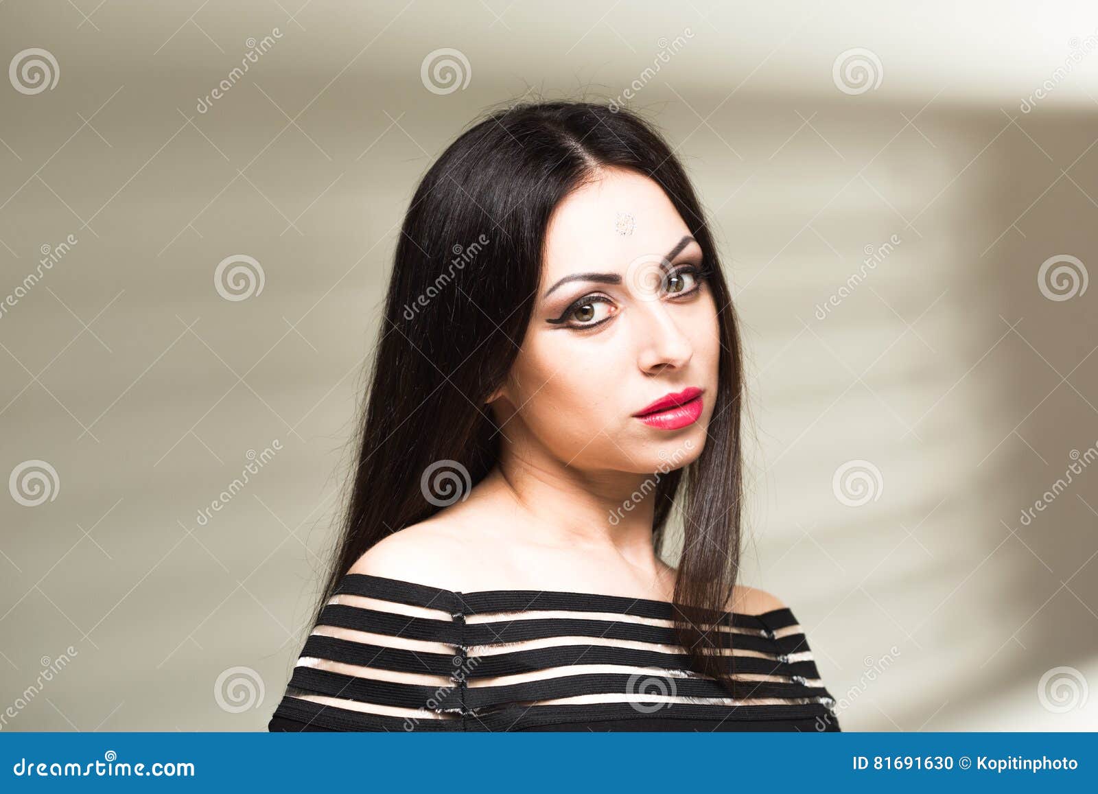 Girl Model with Shadow from the Blinds Stock Photo - Image of lingerie ...