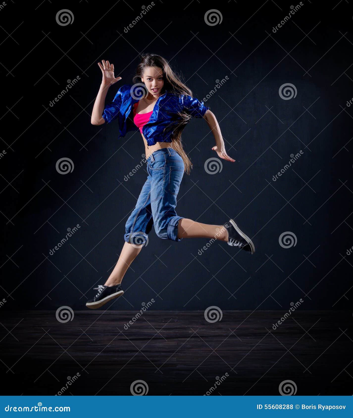 Girl Modern Dancer (normal Version) Stock Photo - Image of dancing ...