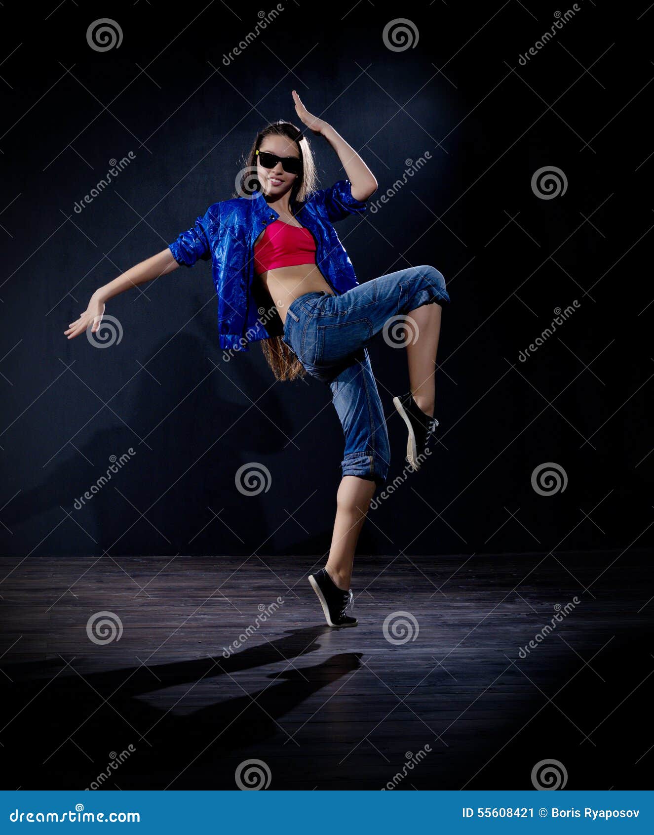 Girl Modern Dancer (normal Version) Stock Image - Image of ...