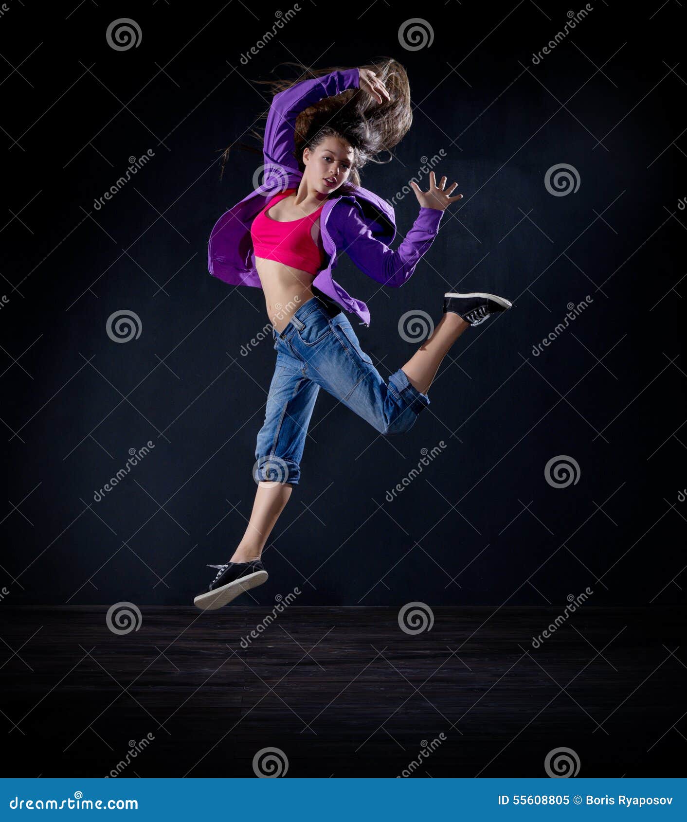 Girl Modern Dancer (normal Version) Stock Image - Image of beauty ...