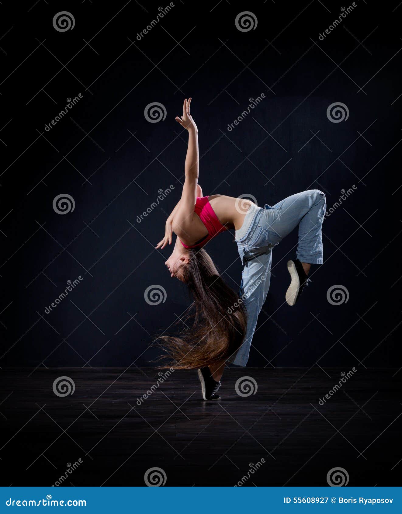 Girl Modern Dancer (normal Version) Stock Image - Image of breakdancing ...