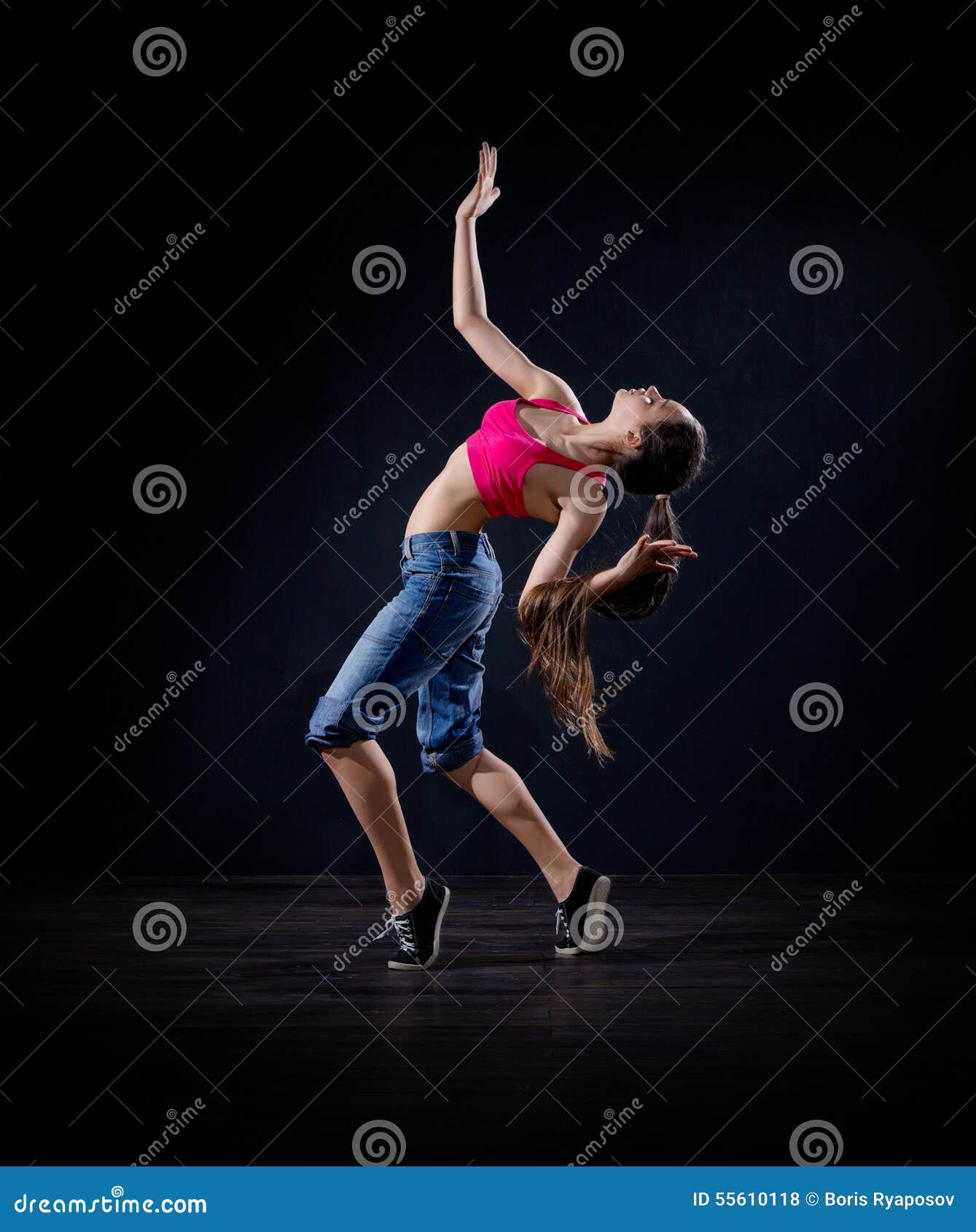 Girl Modern Dancer (normal Version) Stock Photo - Image of ...
