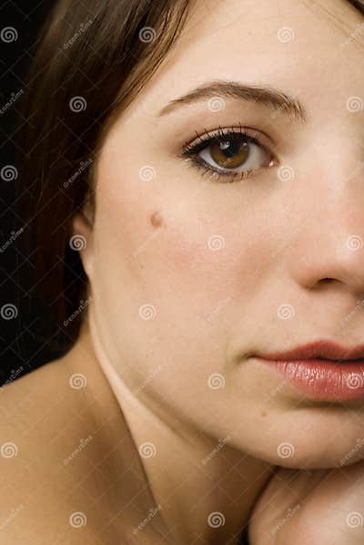 Girl with a Mole stock image. Image of body, gorgeous - 2362321