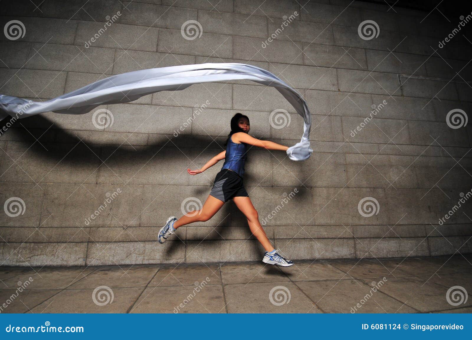 Girl in Motion 12 stock photo. Image of funny, flow, fast - 6081124