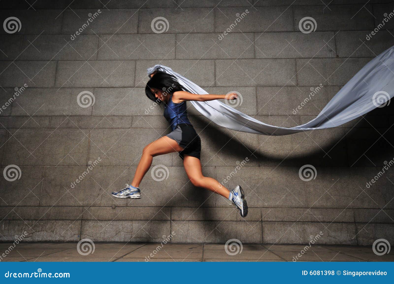 Girl in Motion 20 stock photo. Image of create, leaping - 6081398