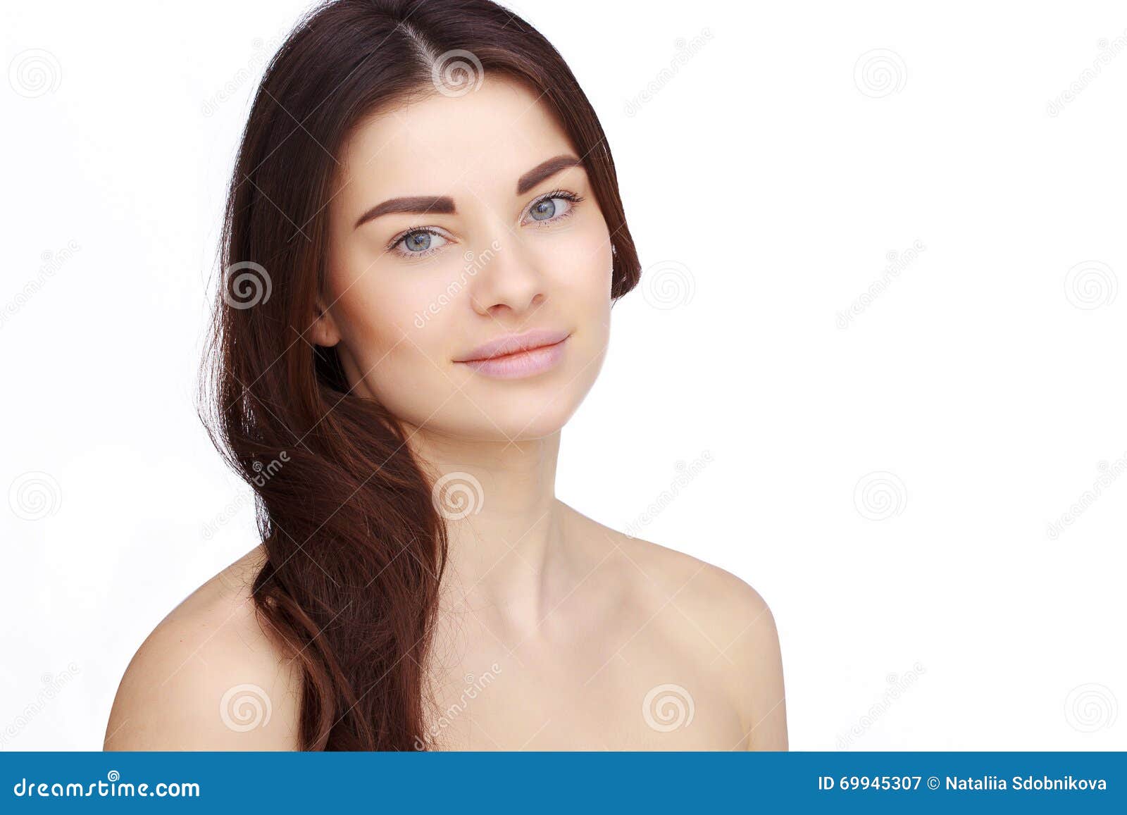 Girl With Naked Shoulders Stock Image Image Of Long 69945307