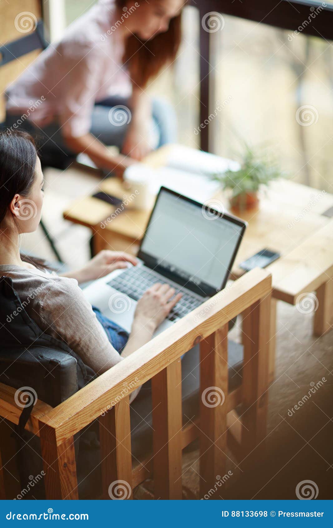 Girl networking stock photo. Image of communication, browsing - 88133698