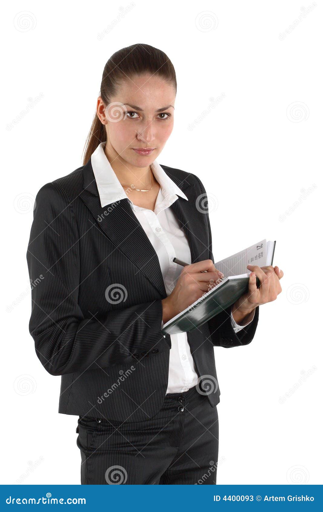 Girl with notebook 2 stock image. Image of person, friendship - 4400093