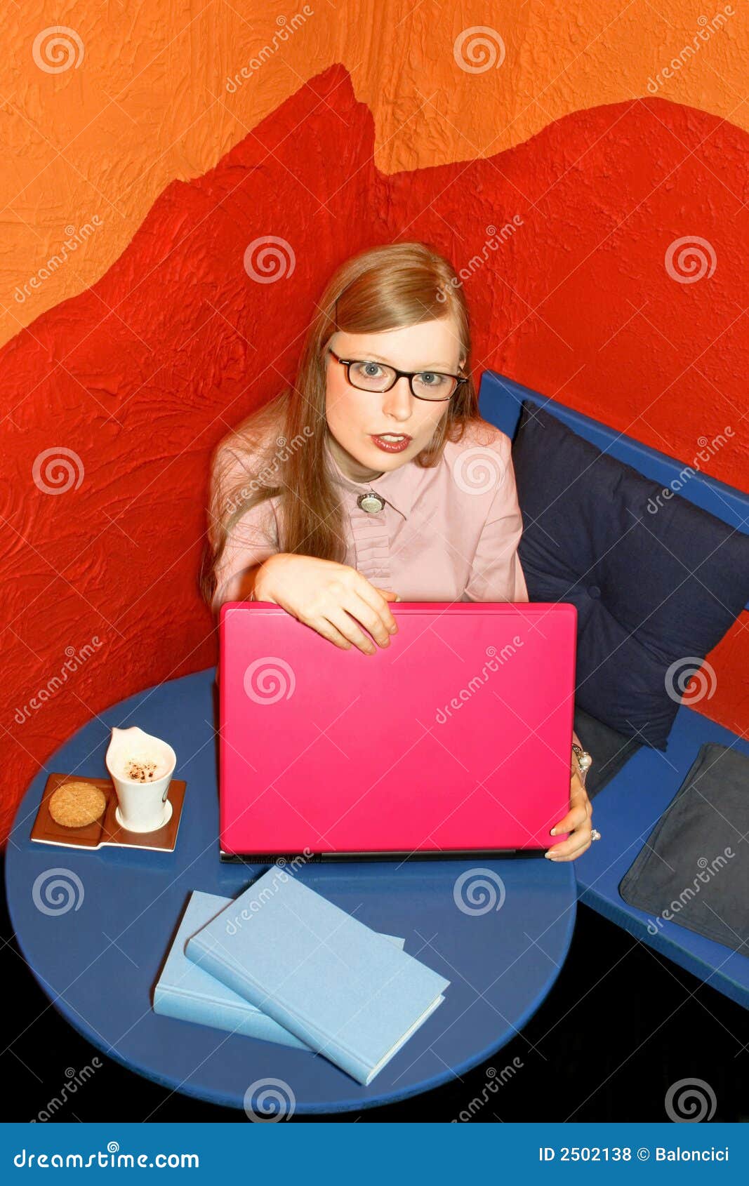 Girl with notebook stock photo. Image of blonde, girl - 2502138