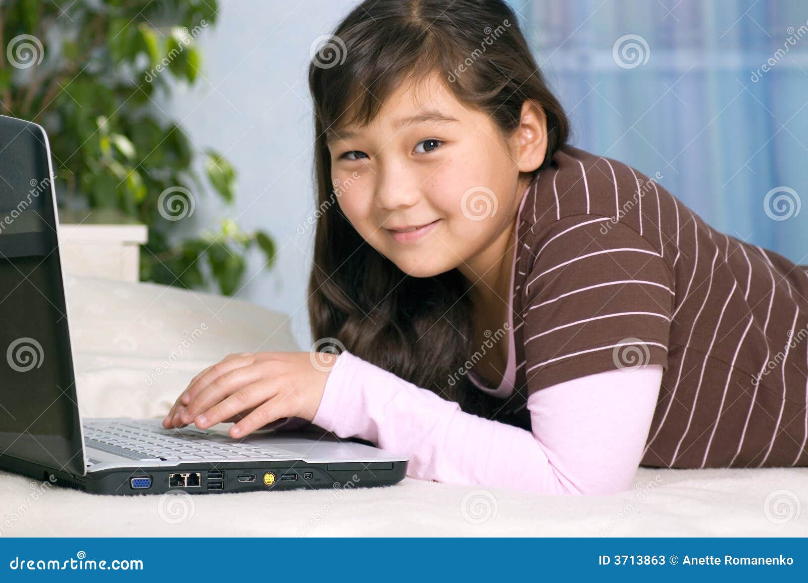 Girl with notebook. stock image. Image of global, education - 3713863