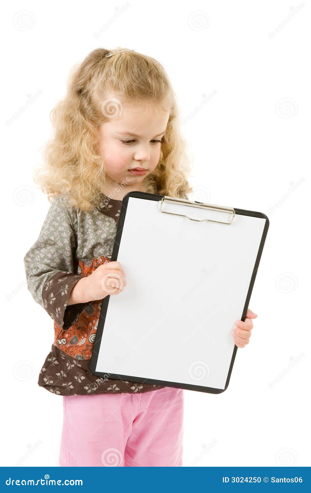 Girl with notepad stock photo. Image of notepad, conceptual - 3024250