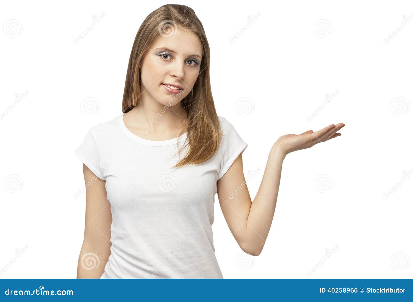 Girl offer stock photo. Image of healthy, happy, model - 40258966