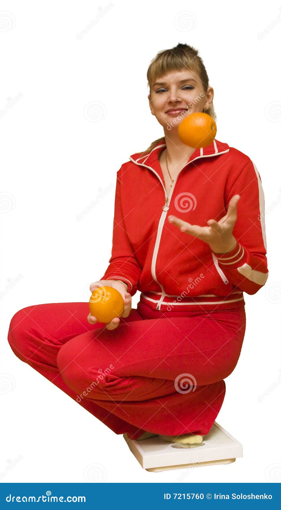 The Girl and an Orange Diet Stock Photo - Image of orange, girl: 7215760
