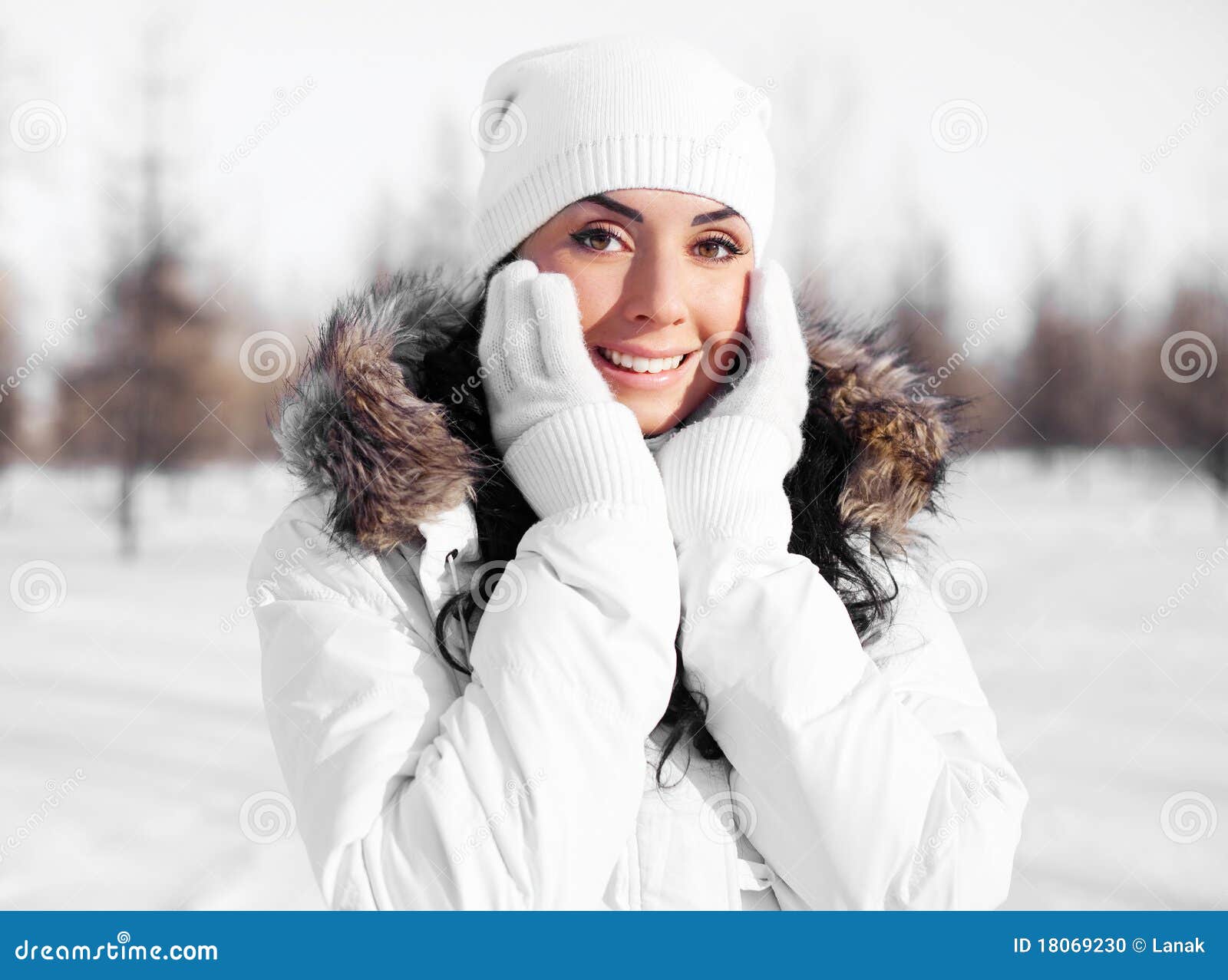 Girl outdoor stock photo. Image of happy, frosty, clothes - 18069230