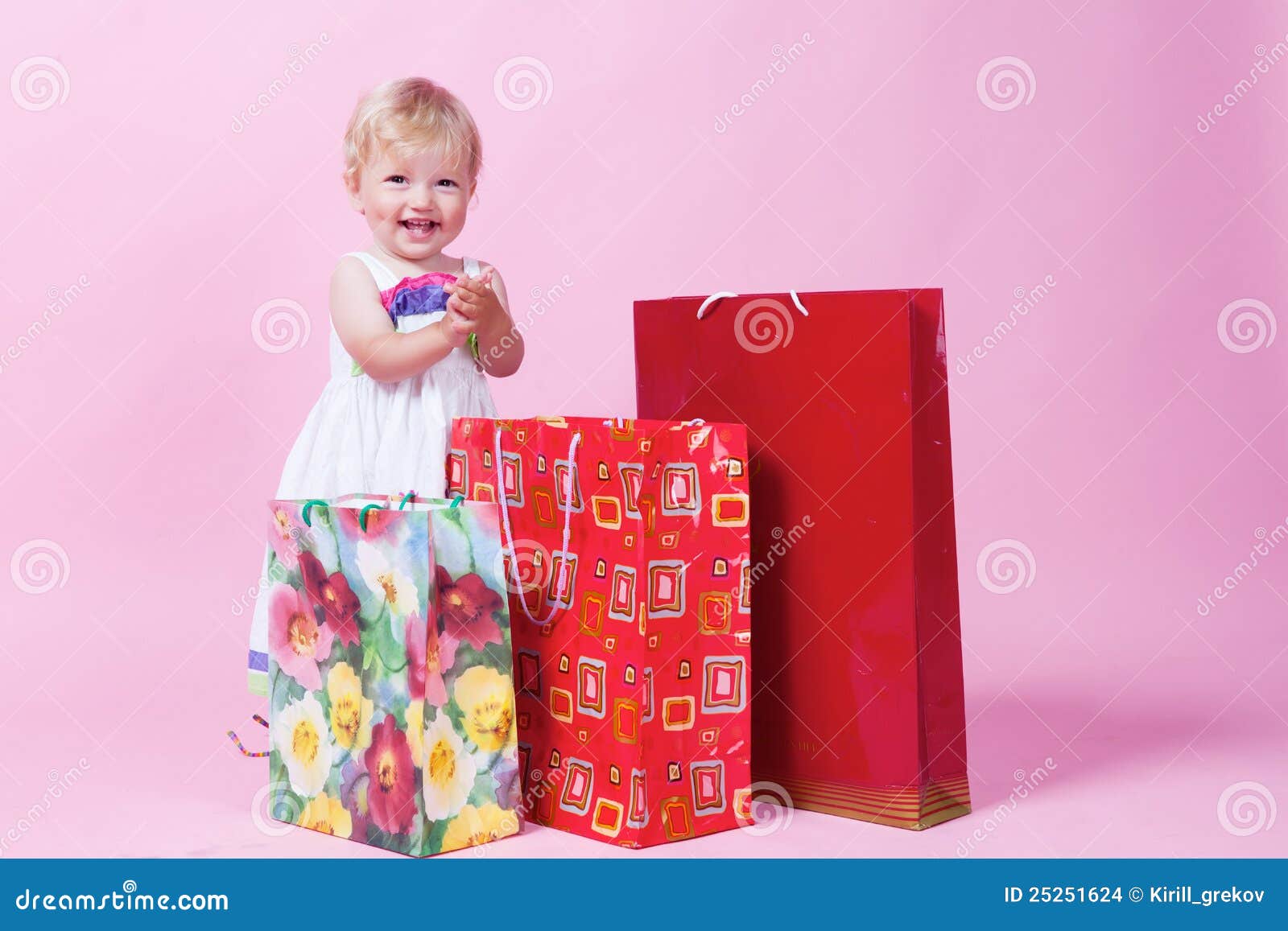 Girl with packages stock photo. Image of girl, casual - 25251624