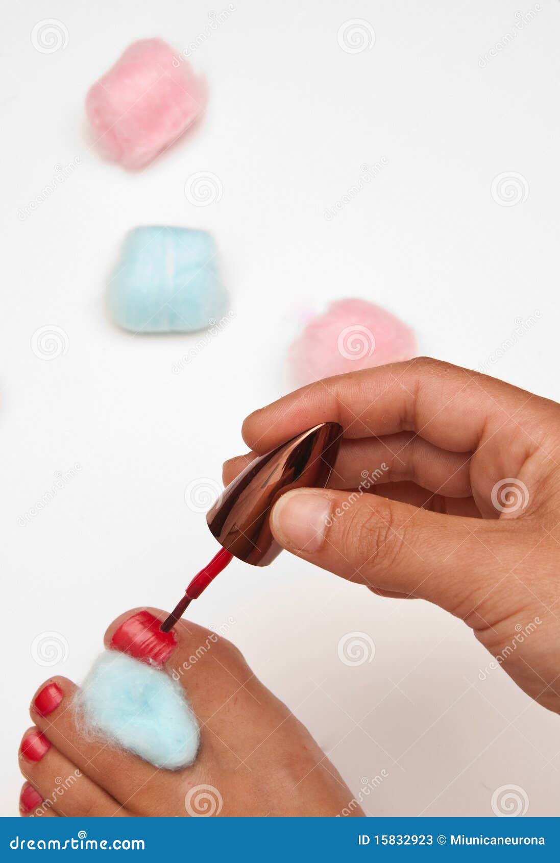 Girl painting nails stock image. Image of fingers, painting - 15832923